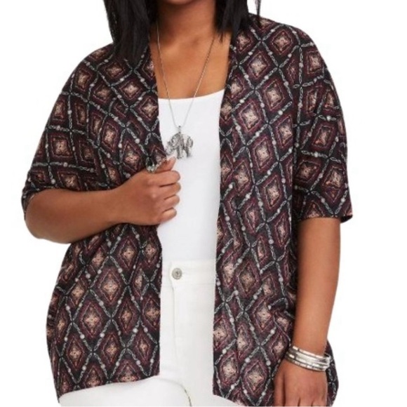 torrid | Kimonos & Yukatas | Torrid Geometric Patterned Kimono | Poshmark